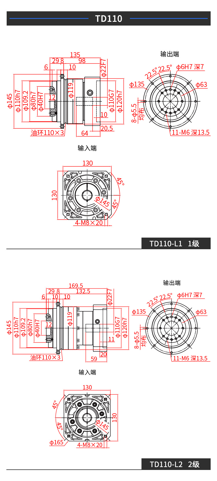 TD系列高精密斜齿盘式行星减速机_POROVIN普洛威_川铭精工公司_缩小安装空间