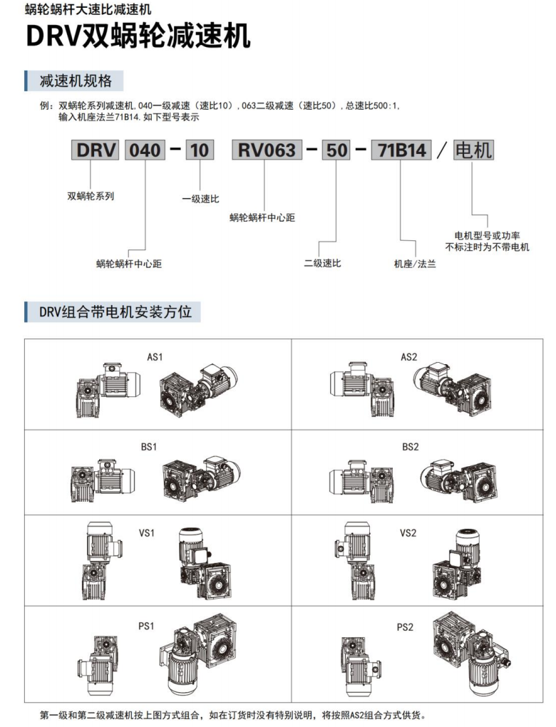 DRV双蜗轮减速机蜗轮蜗杆减速机_川铭精工_高效美观耐用